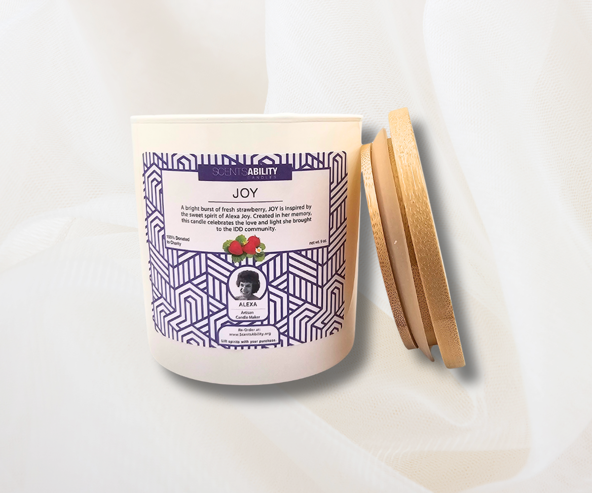 The JOY Candle | 9-oz Soy Blend Wax Candle | ScentsAbility Candles