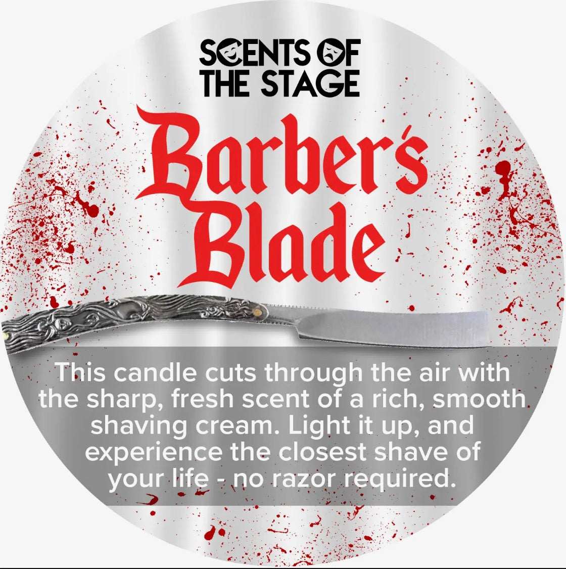 Barber's Blade | Scents Of The Stage | ScentsAbility Candles