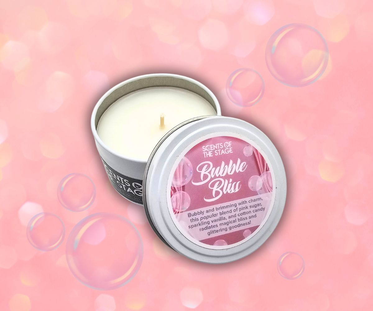 Bubble Bliss Tin | Scents Of The Stage | ScentsAbility Candles
