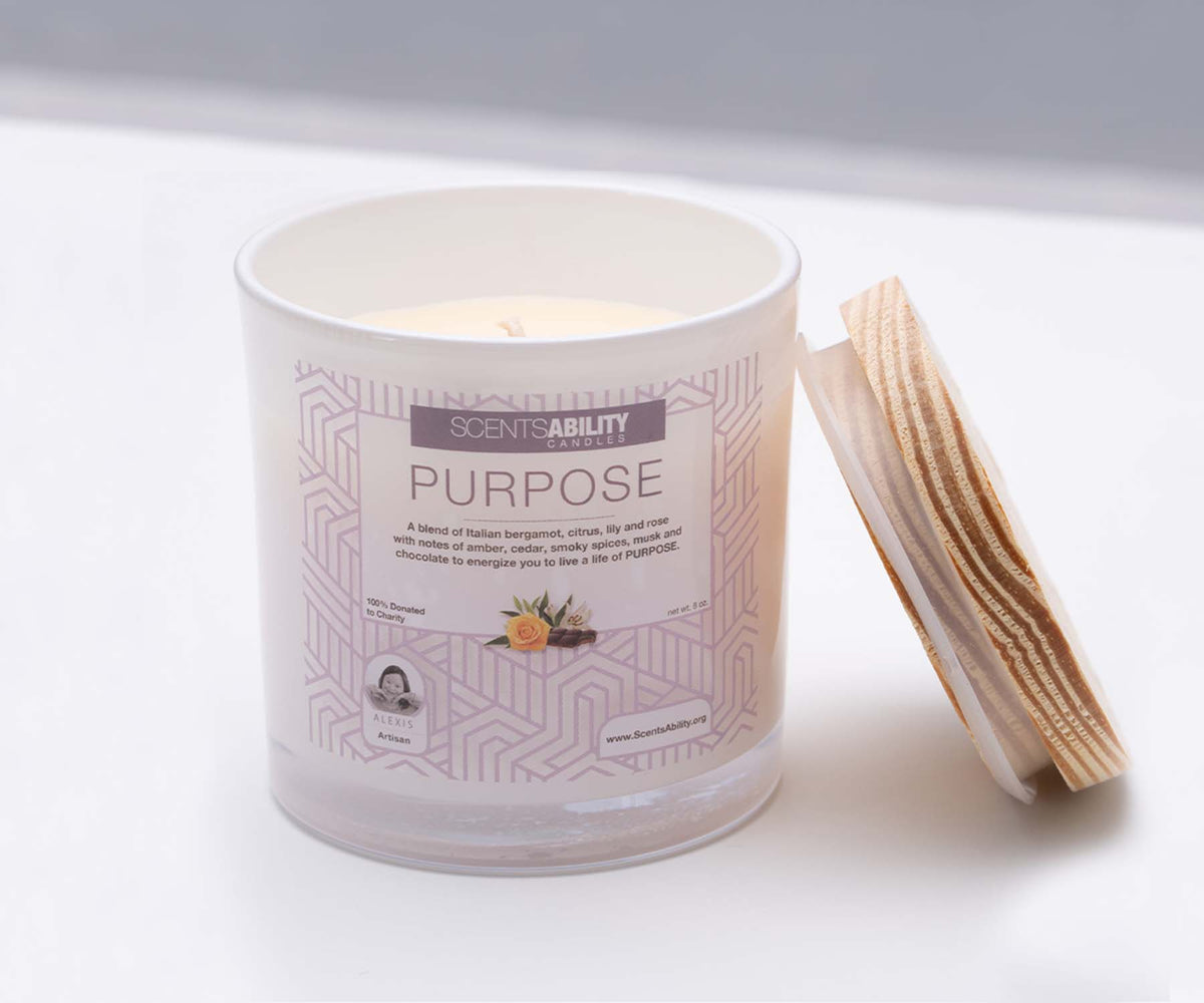 The PURPOSE Candle | 9-oz Soy Blend Wax Candle | ScentsAbility Candles